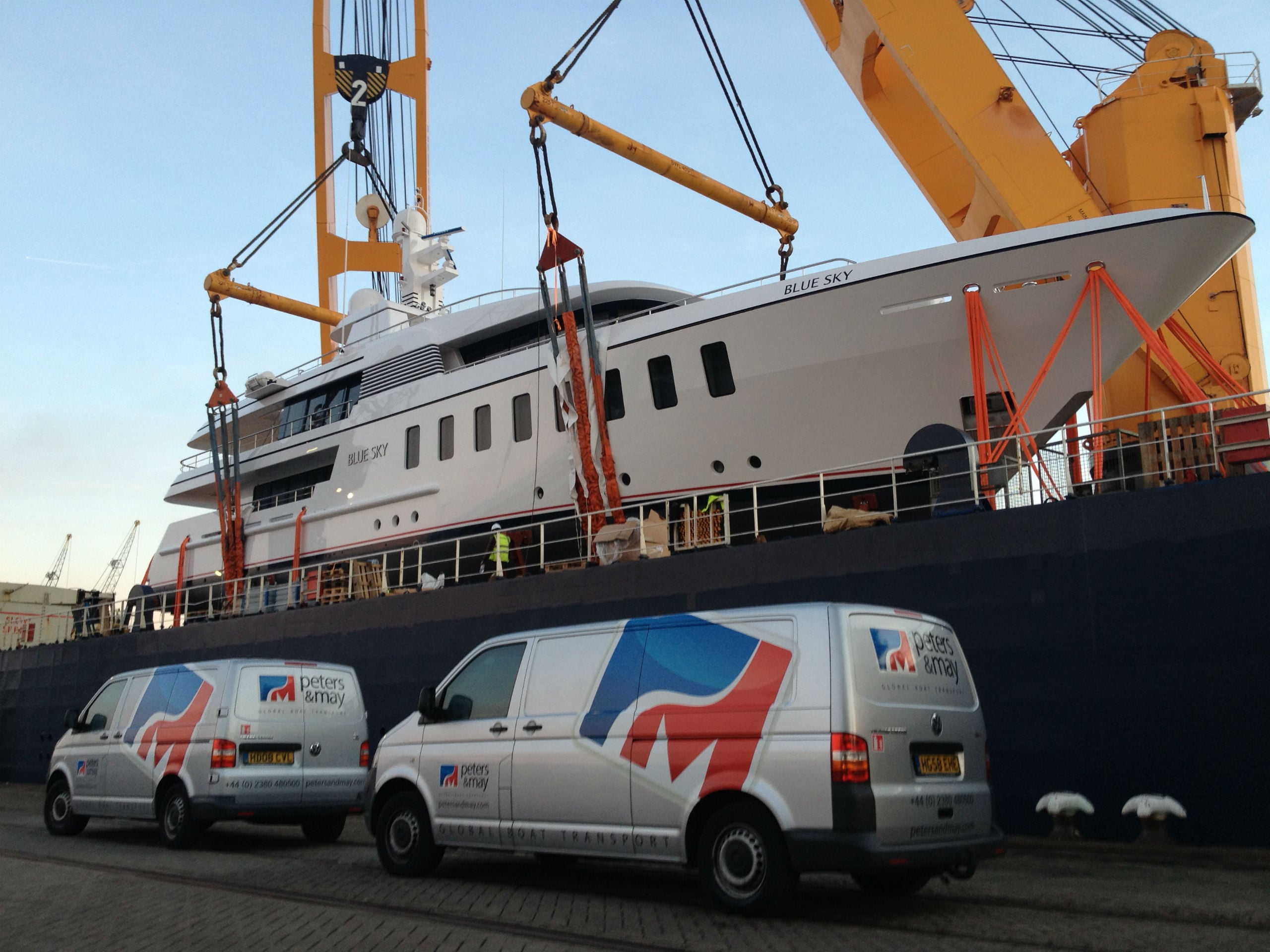 Shipping Blue Sky | Peters and May | Global Logistics